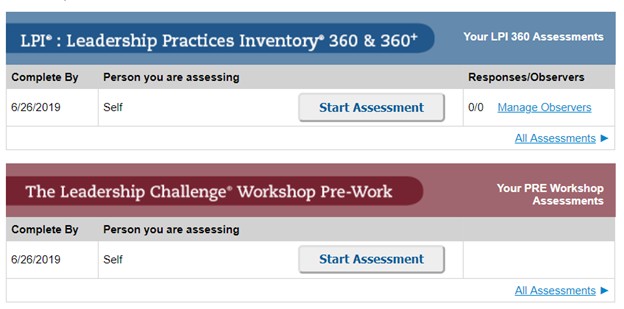 June 2019 Update – Leadership Challenge Pre-work & LPI Merge